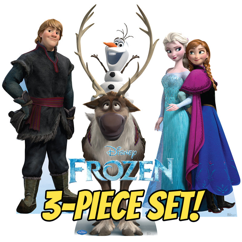 FROZEN 3-PIECE SET Cardboard Cutout Standups Standees – StandingStills.com