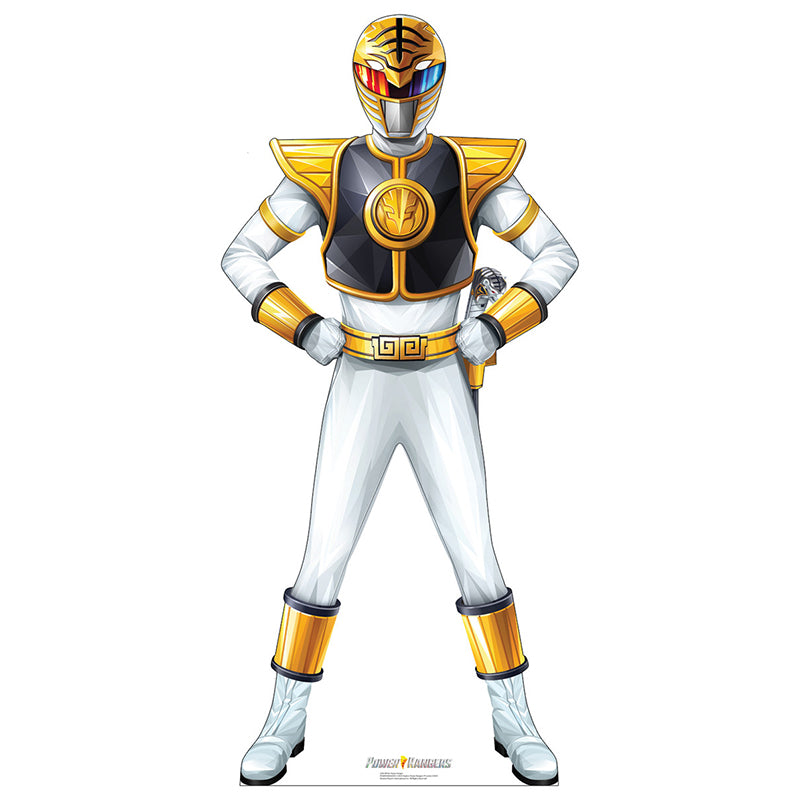 WHITE POWER RANGER Power Rangers Cardboard Cutout Standup Standee ...