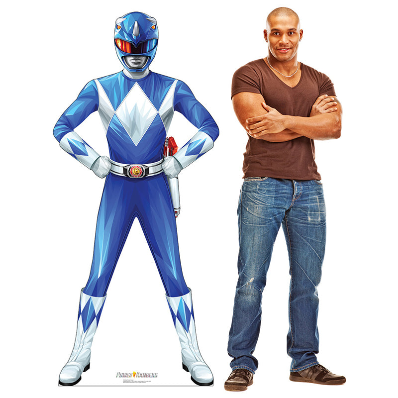 BLUE POWER RANGER Power Rangers Cardboard Cutout Standup Standee ...