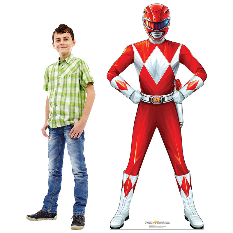 RED POWER RANGER Power Rangers Cardboard Cutout Standup Standee ...