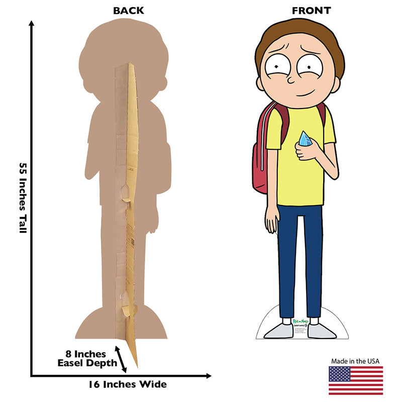 MORTY WITH DEATH CRYSTAL Rick and Morty Cardboard Cutout Standup ...