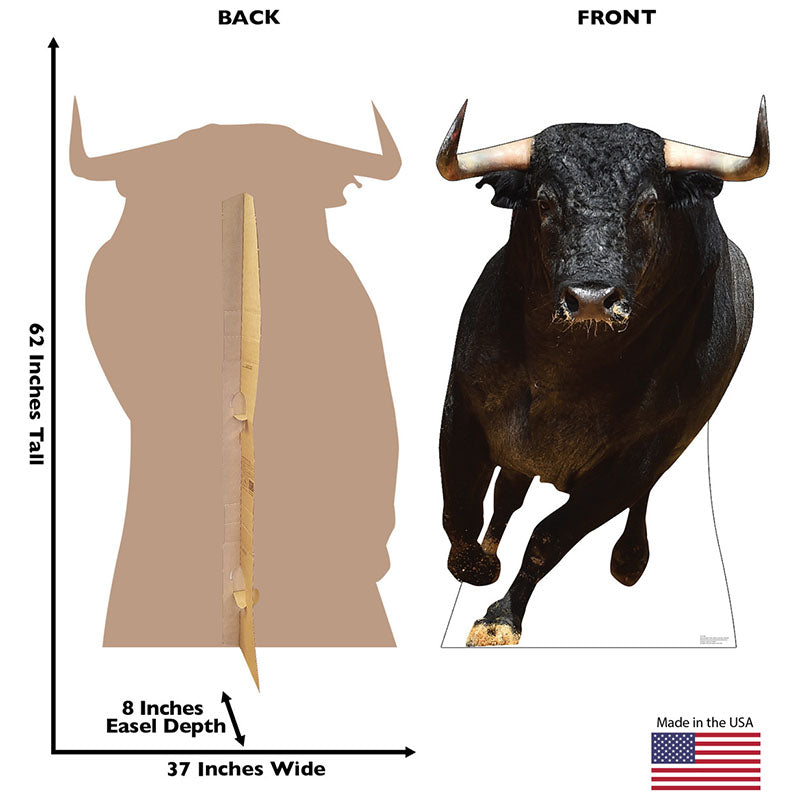 BULL Lifesize Cardboard Cutout Standup Standee – StandingStills.com