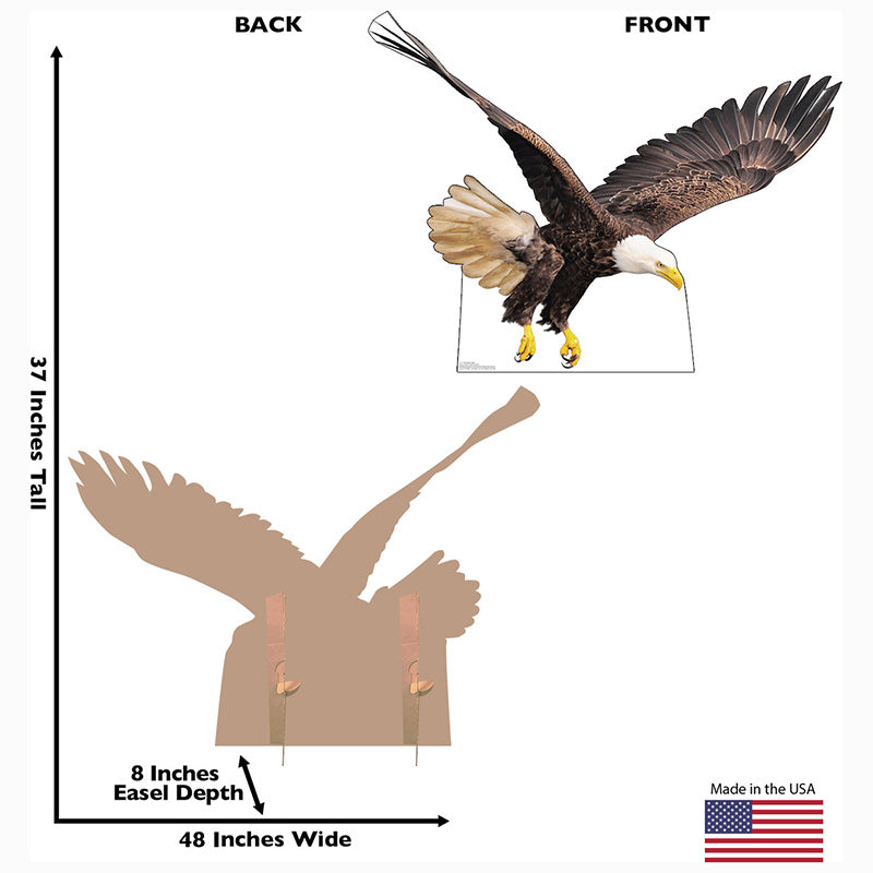 BALD EAGLE Cardboard Cutout Standup Standee – StandingStills.com