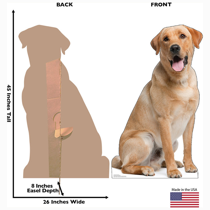 LABRADOR RETRIEVER DOG Cardboard Cutout Standup Standee ...