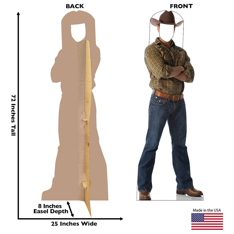 COWBOY STAND-IN Cardboard Cutout Standup Standee – StandingStills.com