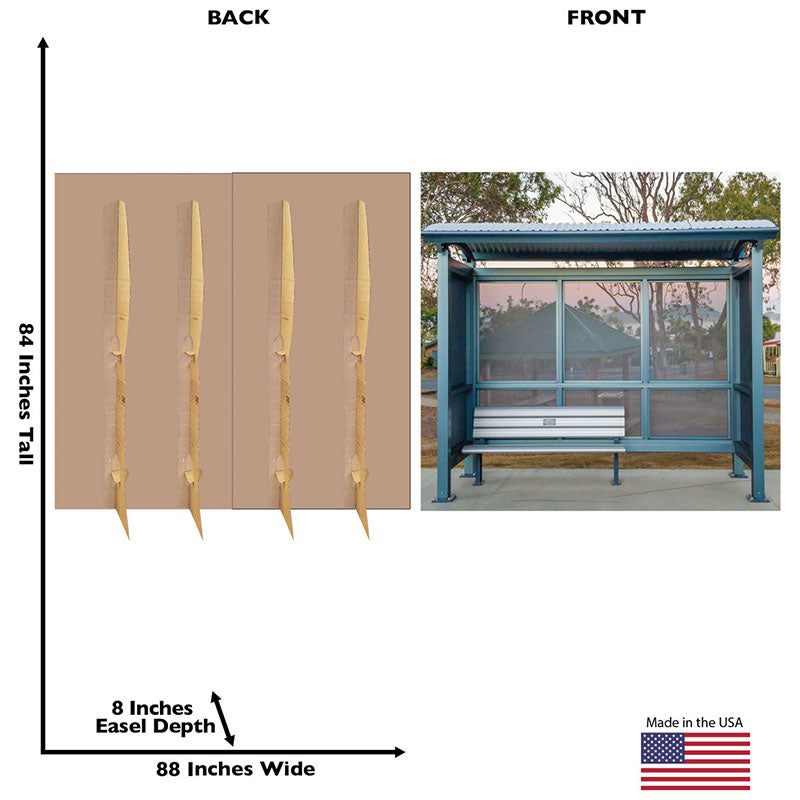 BUS STOP BACKDROP Cardboard Cutout Standup Standee – StandingStills.com
