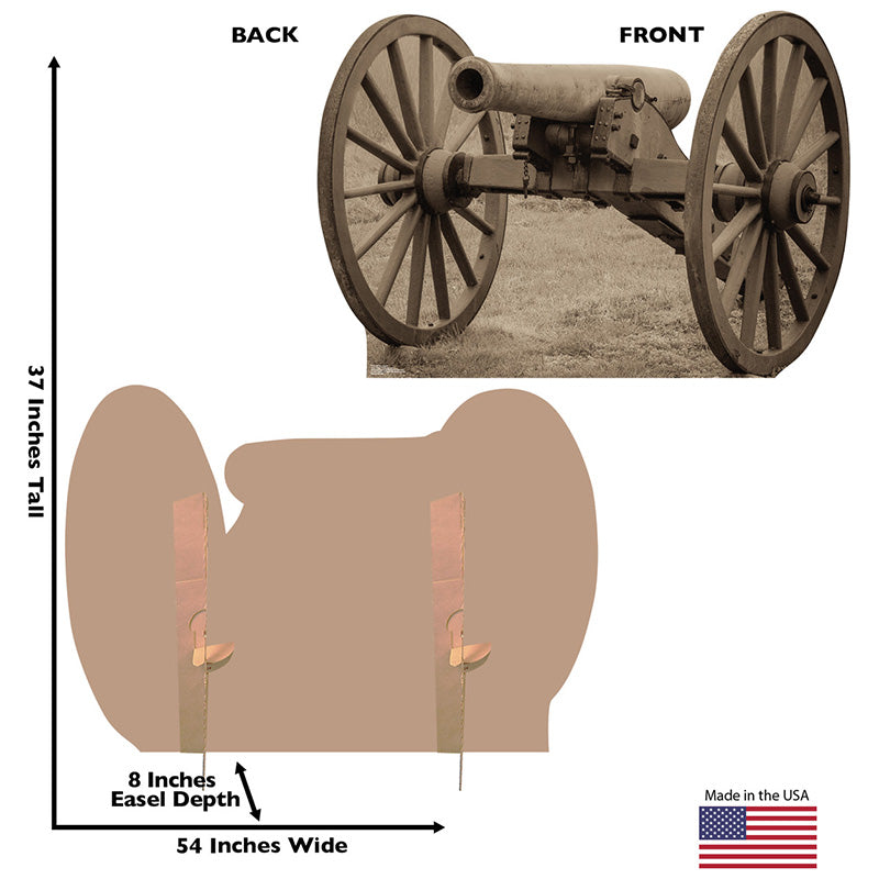 CIVIL WAR CANNON Cardboard Cutout Standup Standee – StandingStills.com