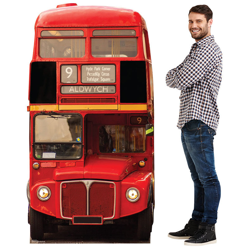 LONDON DOUBLE-DECKER BUS Cardboard Cutout Standup Standee ...