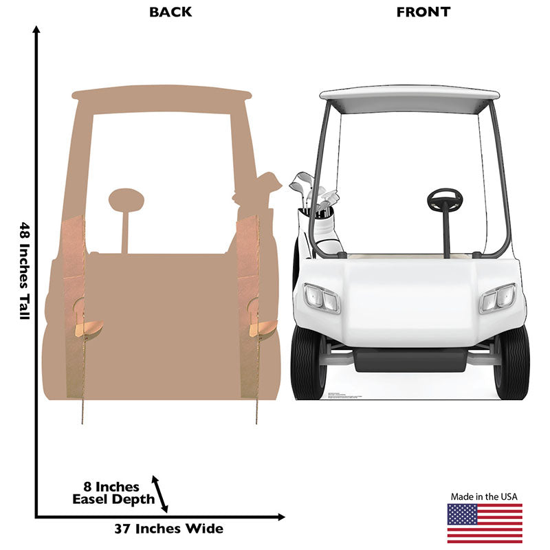 GOLF CART STAND-IN Cardboard Cutout Standup Standee – StandingStills.com