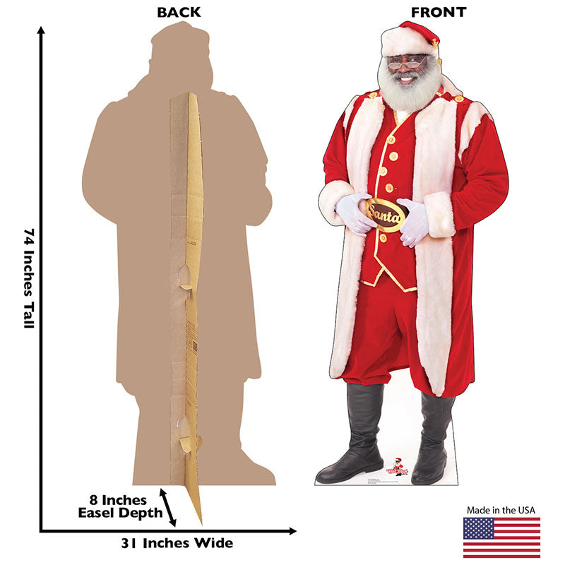 THE REAL BLACK SANTA Cardboard Cutout Standup Standee – StandingStills.com