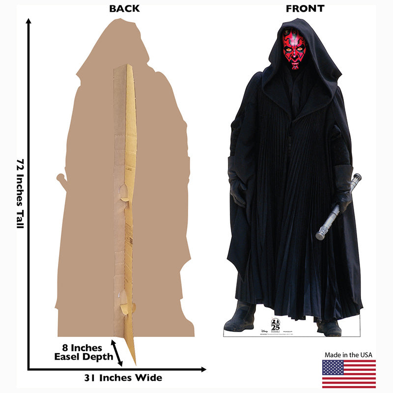 DARTH MAUL Star Wars Phantom Menace Cardboard Cutout Standup Standee ...