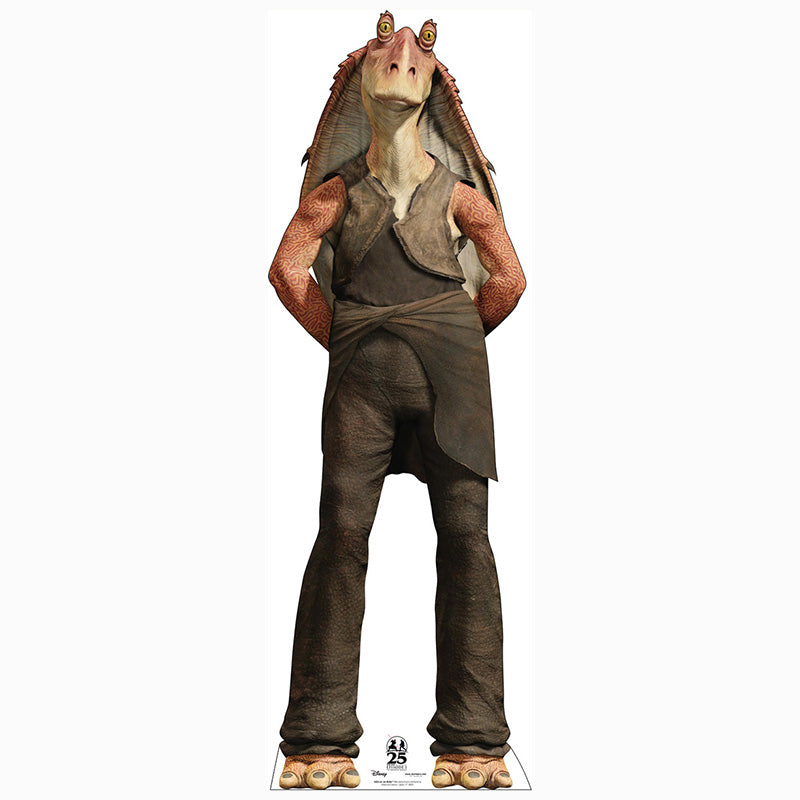 JAR JAR BINKS Star Wars Phantom Menace Cardboard Cutout Standup Standee ...
