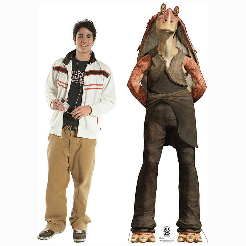 JAR JAR BINKS Star Wars Phantom Menace Cardboard Cutout Standup Standee ...