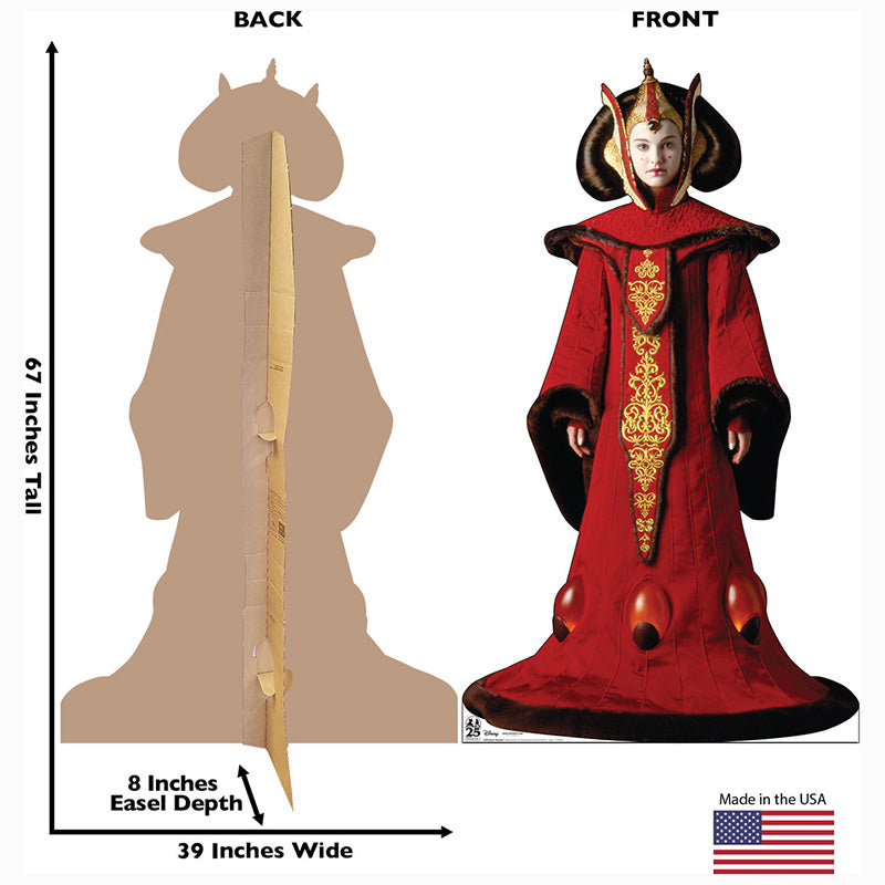 QUEEN AMIDALA Star Wars Phantom Menace Cardboard Cutout Standup Standee ...