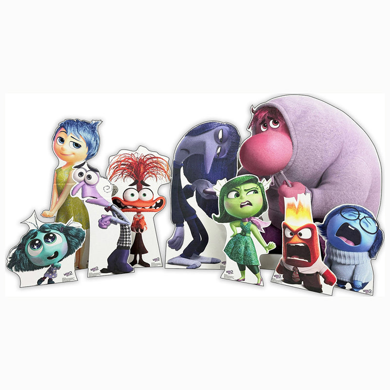 INSIDE OUT 2 9-PIECE SET Cardboard Cutout Standups Standees ...