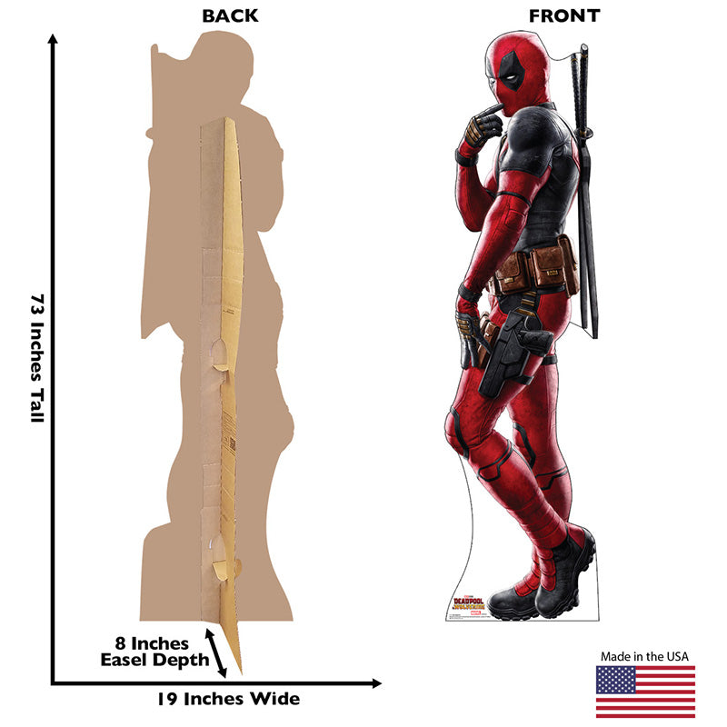 DEADPOOL Deadpool and Wolverine Cardboard Cutout Standup Standee ...