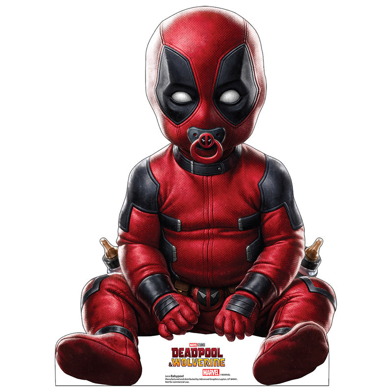 BABYPOOL Deadpool and Wolverine Cardboard Cutout Standup Standee ...