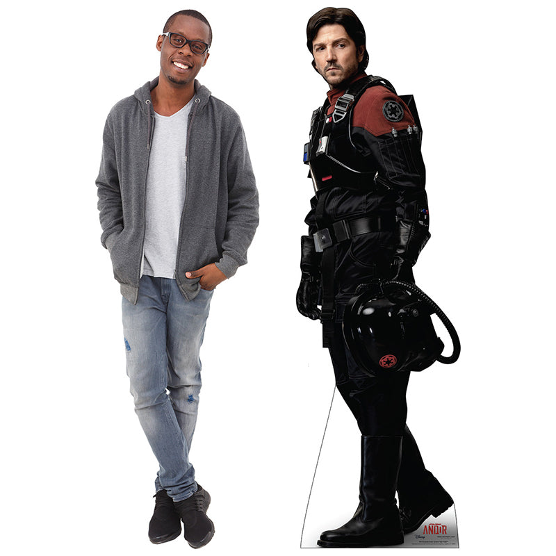 CASSIAN ANDOR AS SIENAR TEST PILOT Star Wars Andor Cardboard Cutout ...