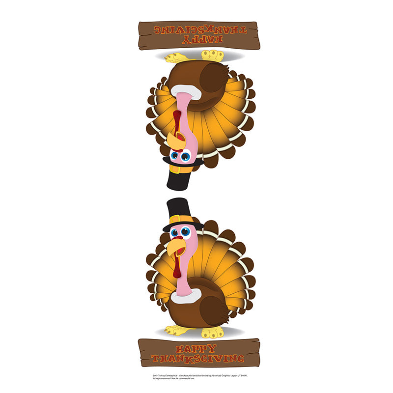 THANKSGIVING TURKEY CENTERPIECE Cardboard Cutout Standup Standee ...