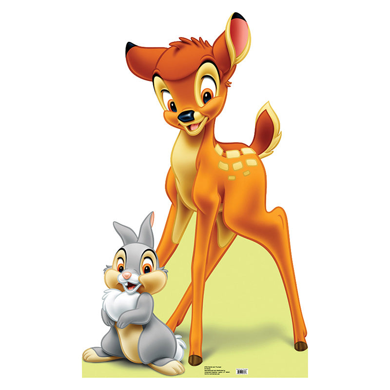 BAMBI AND THUMPER Cardboard Cutout Standup Standee – StandingStills.com