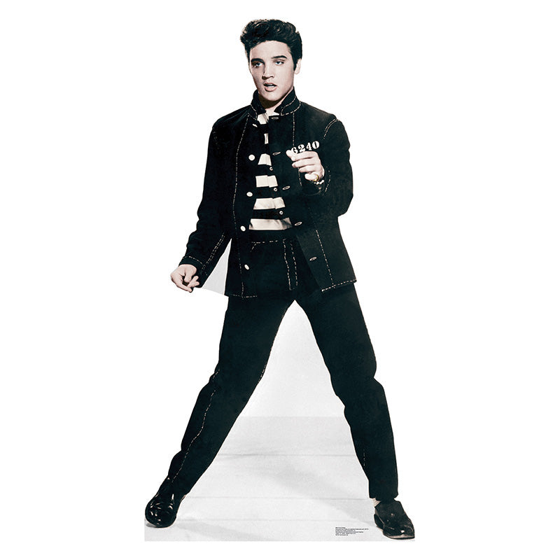 ELVIS PRESLEY TALKING Jailhouse Rock Cardboard Cutout Standup Standee ...