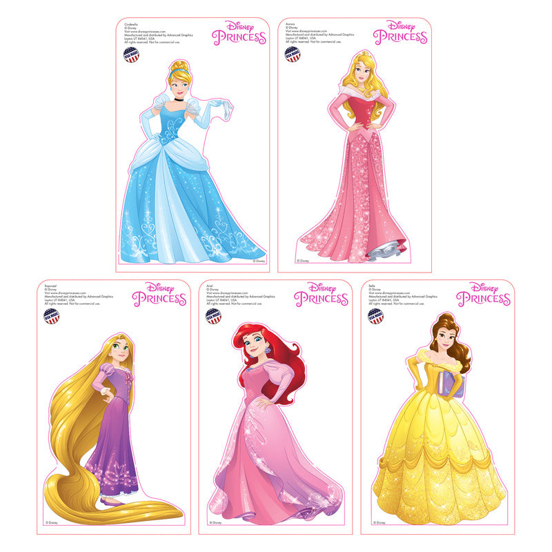 DISNEY PRINCESSES 5-PIECE SET of Mini Cardboard Cutout Standups Standees – StandingStills.com