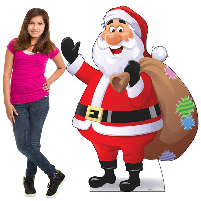 SANTA CLAUS Lifesize Cardboard Cutout Standup Standee – StandingStills.com