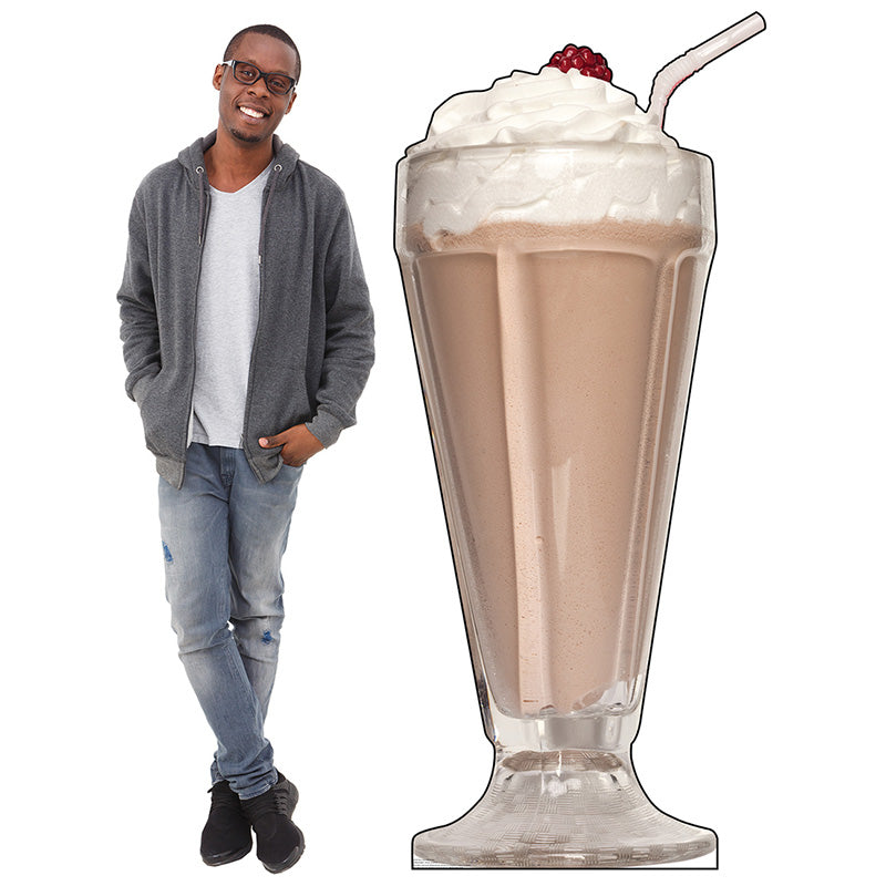 CHOCOLATE MILKSHAKE Cardboard Cutout Standup Standee – StandingStills.com