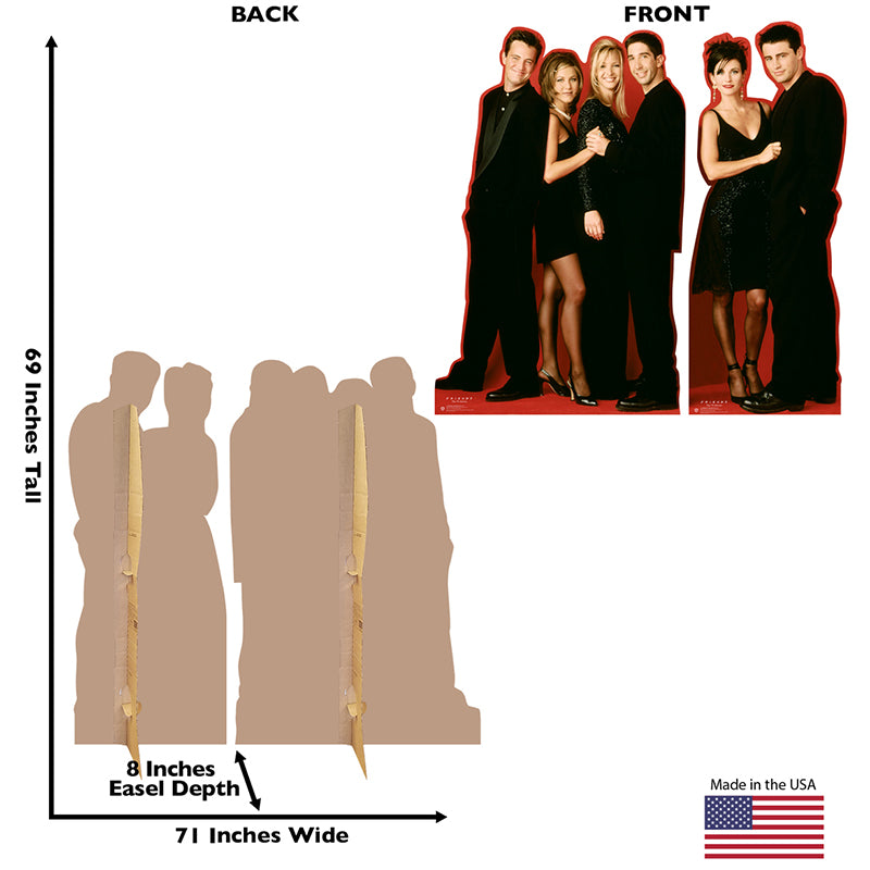FRIENDS 2-PIECE SET Friends Cardboard Cutout Standups Standees – StandingStills.com