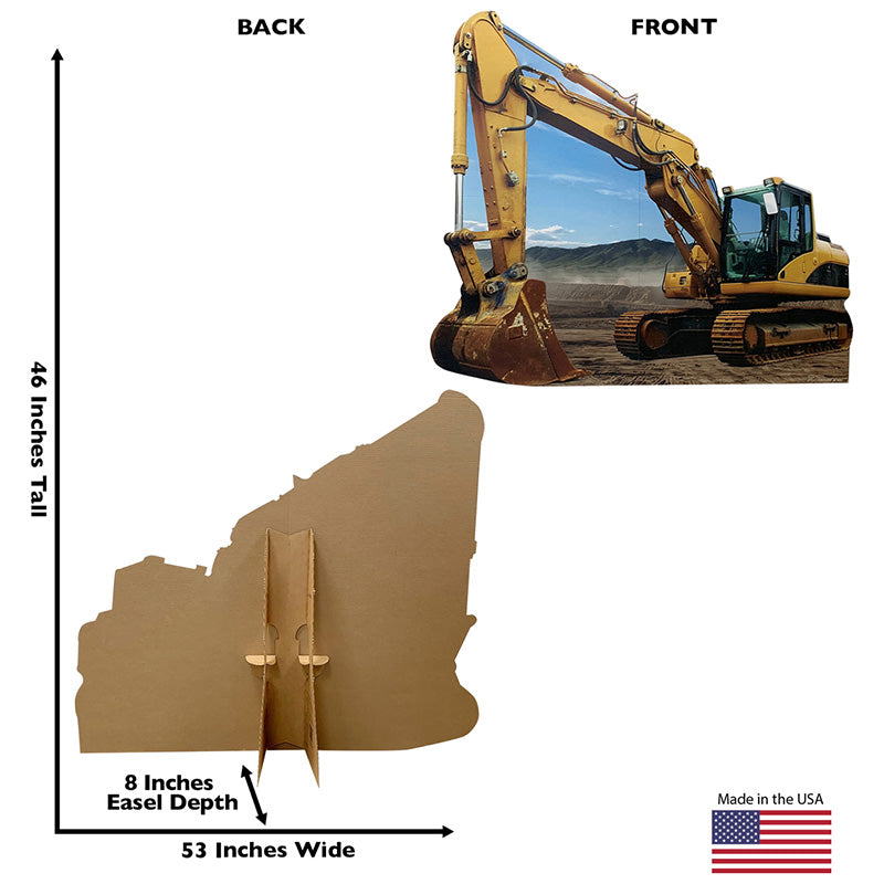 EXCAVATOR Cardboard Cutout Standup Standee – StandingStills.com