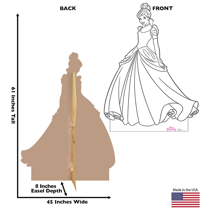 COLOR ME CINDERELLA Cardboard Cutout Standup Standee – StandingStills.com