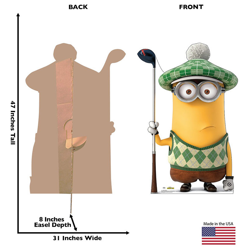 GOLFER MINION Minions Cardboard Cutout Standup Standee – StandingStills.com