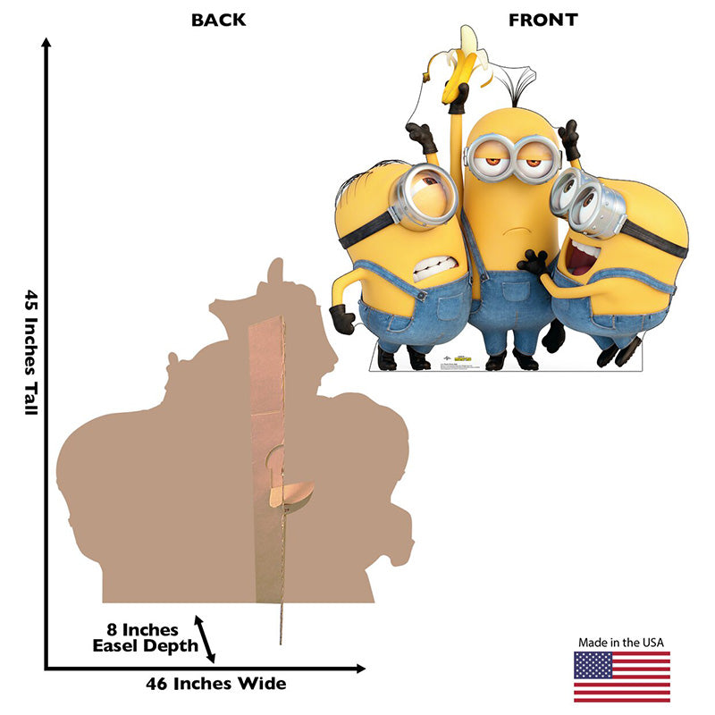 STUART KEVIN AND BOB Minions Cardboard Cutout Standup Standee ...