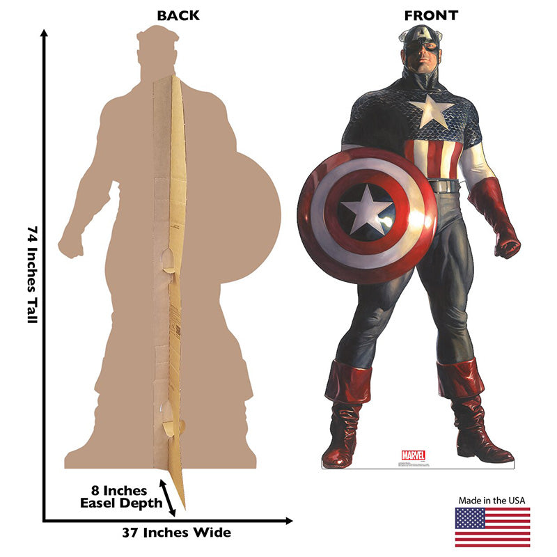 CAPTAIN AMERICA Marvel Timeless Collection Cardboard Cutout Standup ...