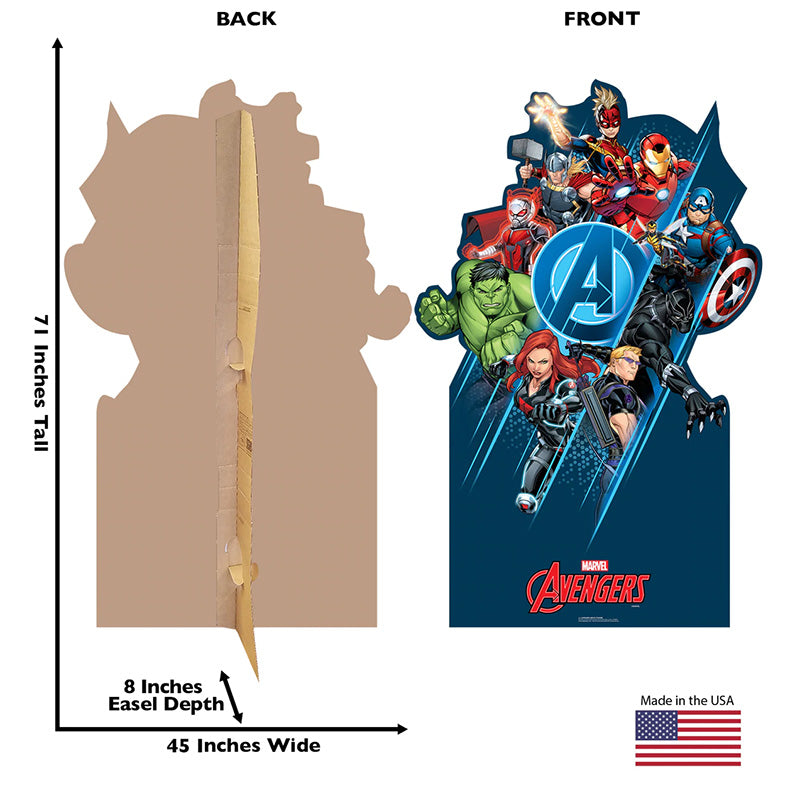 MARVEL AVENGERS CLASSIC GROUP Cardboard Cutout Standup Standee ...