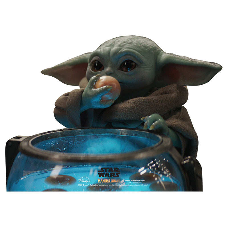 GROGU EATING EGG Star Wars The Mandalorian Cardboard Cutout Standup ...