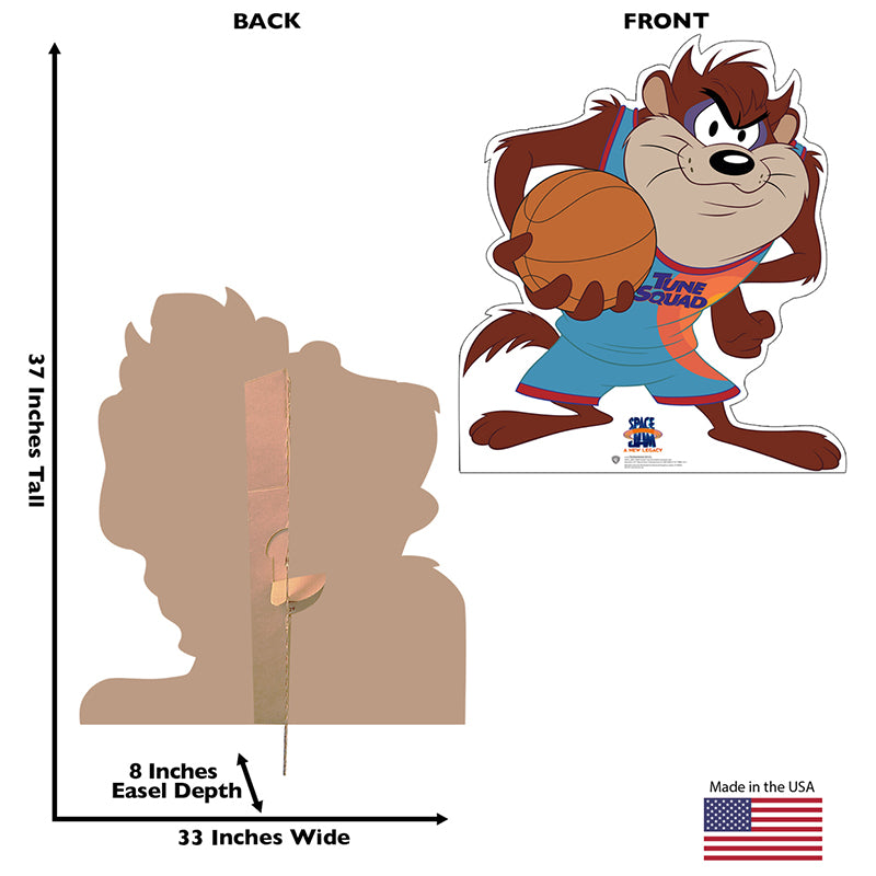 TAZ THE TASMANIAN DEVIL Space Jam A New Legacy Cardboard Cutout Standup ...