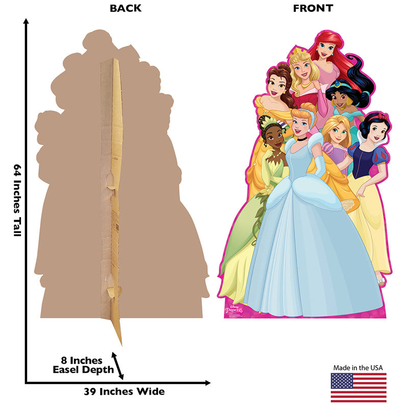 DISNEY PRINCESSES GROUP Lifesize Cardboard Cutout Standup Standee ...