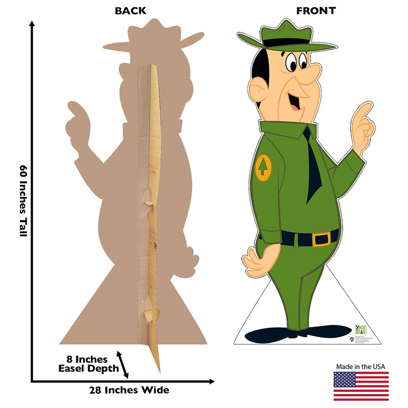 RANGER SMITH Yogi Bear Show Cardboard Cutout Standup Standee ...