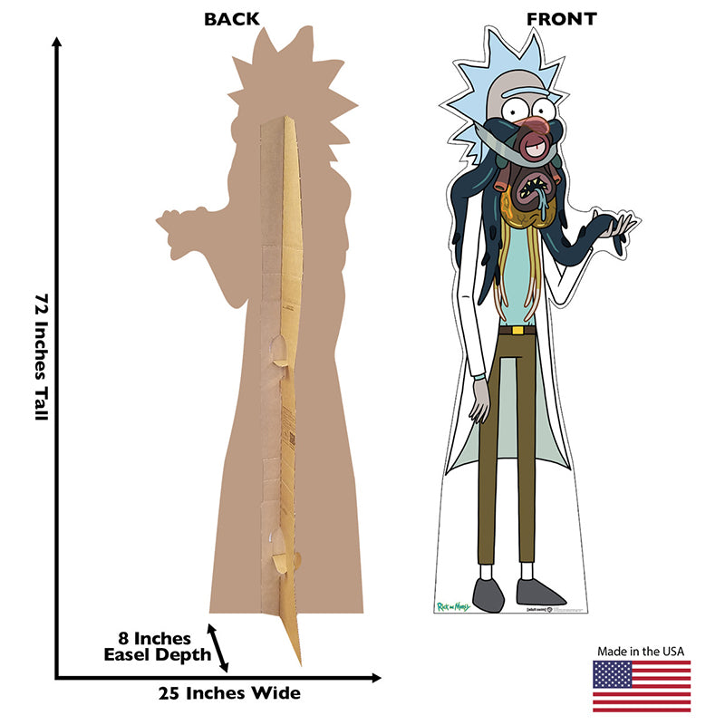 RICK SANCHEZ Rick and Morty Cardboard Cutout Standup Standee ...